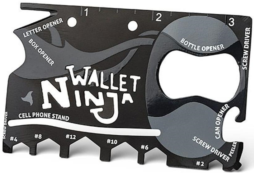Wallet Ninja kopen: multitool pasje van creditcard formaat! - Altijd ...